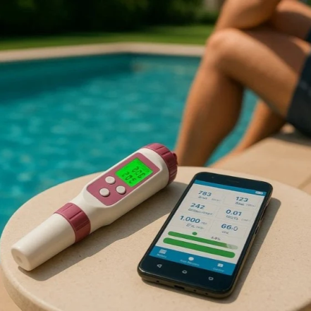 Testeur d’Eau Piscine Spa Connecté Multi-paramètres pH – AbatElla
